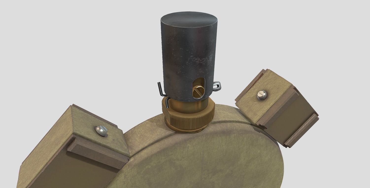 3D model WW2 Japanese Type 99 Anti-tank Mine Hako-Baku-Rai VR / AR ...