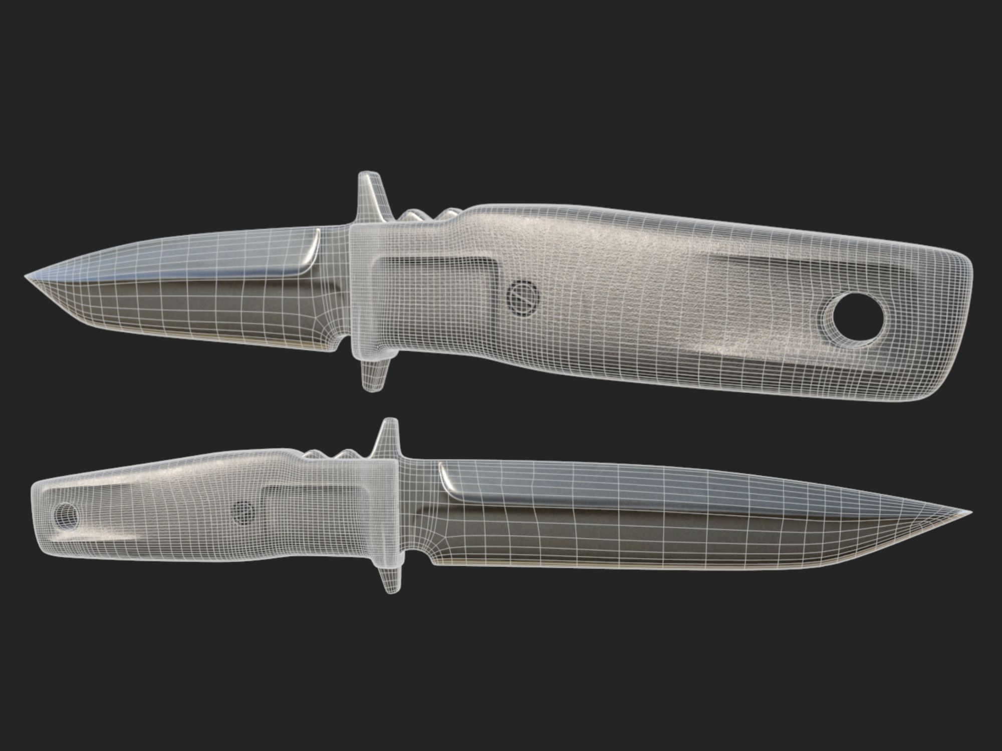 3D model Tactical Combat Knife - Military - Blade - FPS - CS Style VR ...