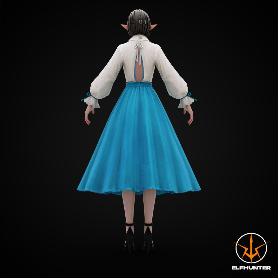 3D model EXCLUSIVE EDITION RIGGED CHARACTER ELF HOLIDAY VR / AR / low ...