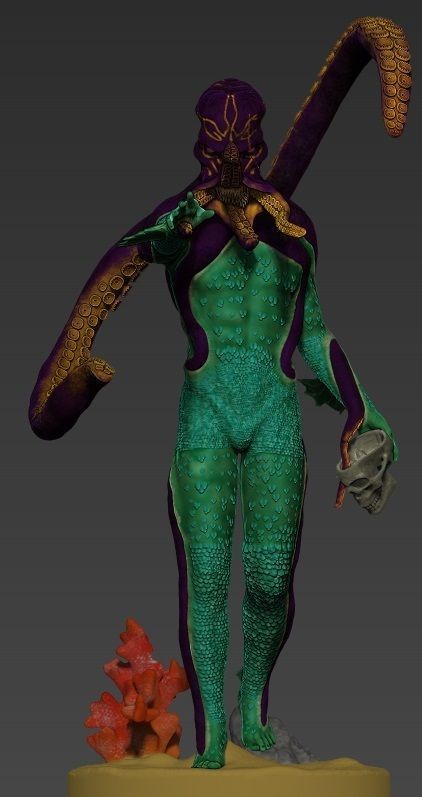 The Head Flayer of the Sea 3D model | CGTrader
