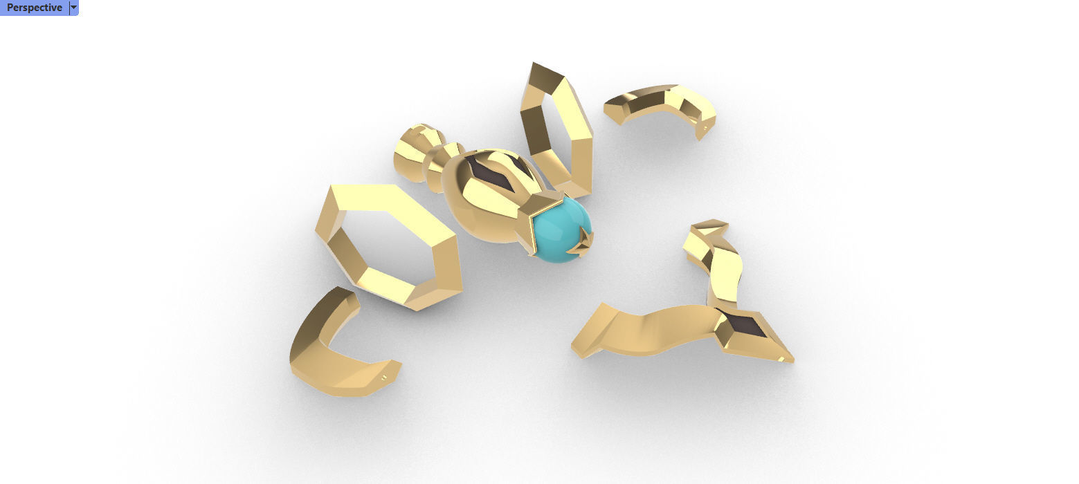 Genshin Impact Scaramouche Wanderer Hat Pendant 3D model 3D printable ...