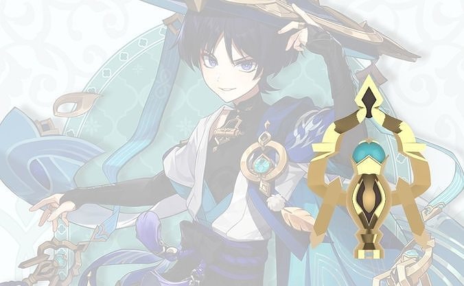 Genshin Impact Scaramouche Wanderer Hat Pendant 3D model 3D printable ...
