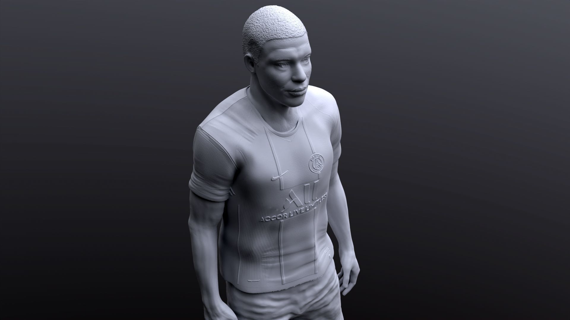Kylian Mbappe Printable 3D model 3D printable | CGTrader