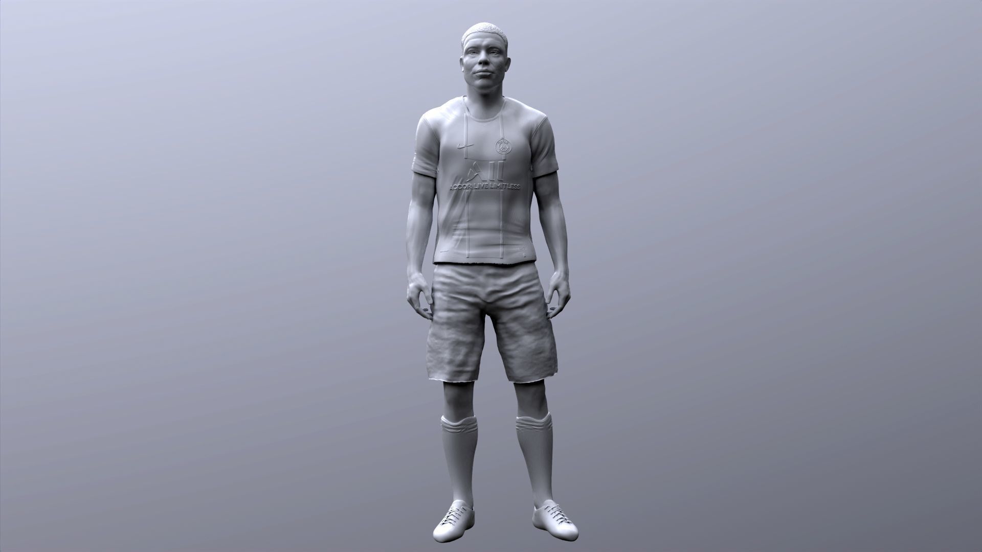 Kylian Mbappe Printable 3D model 3D printable | CGTrader