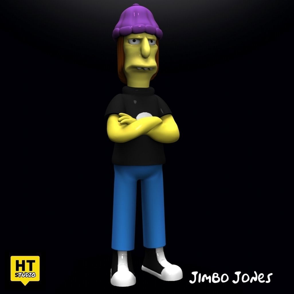 Jimbo Jones The Simpsons 3D model 3D printable | CGTrader