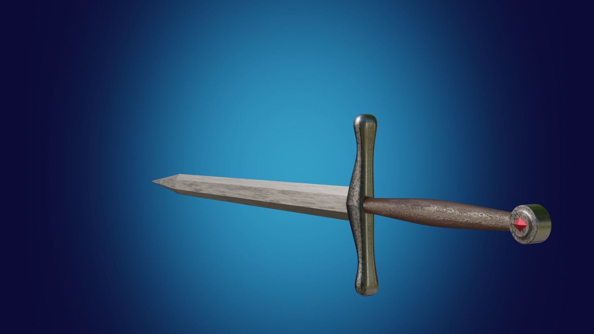 3D model Heavy two-handed sword PBR low-poly game ready VR / AR / low ...