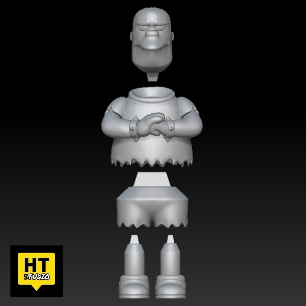 Kearny Zzyzwicks The Simpsons 3D model 3D printable | CGTrader