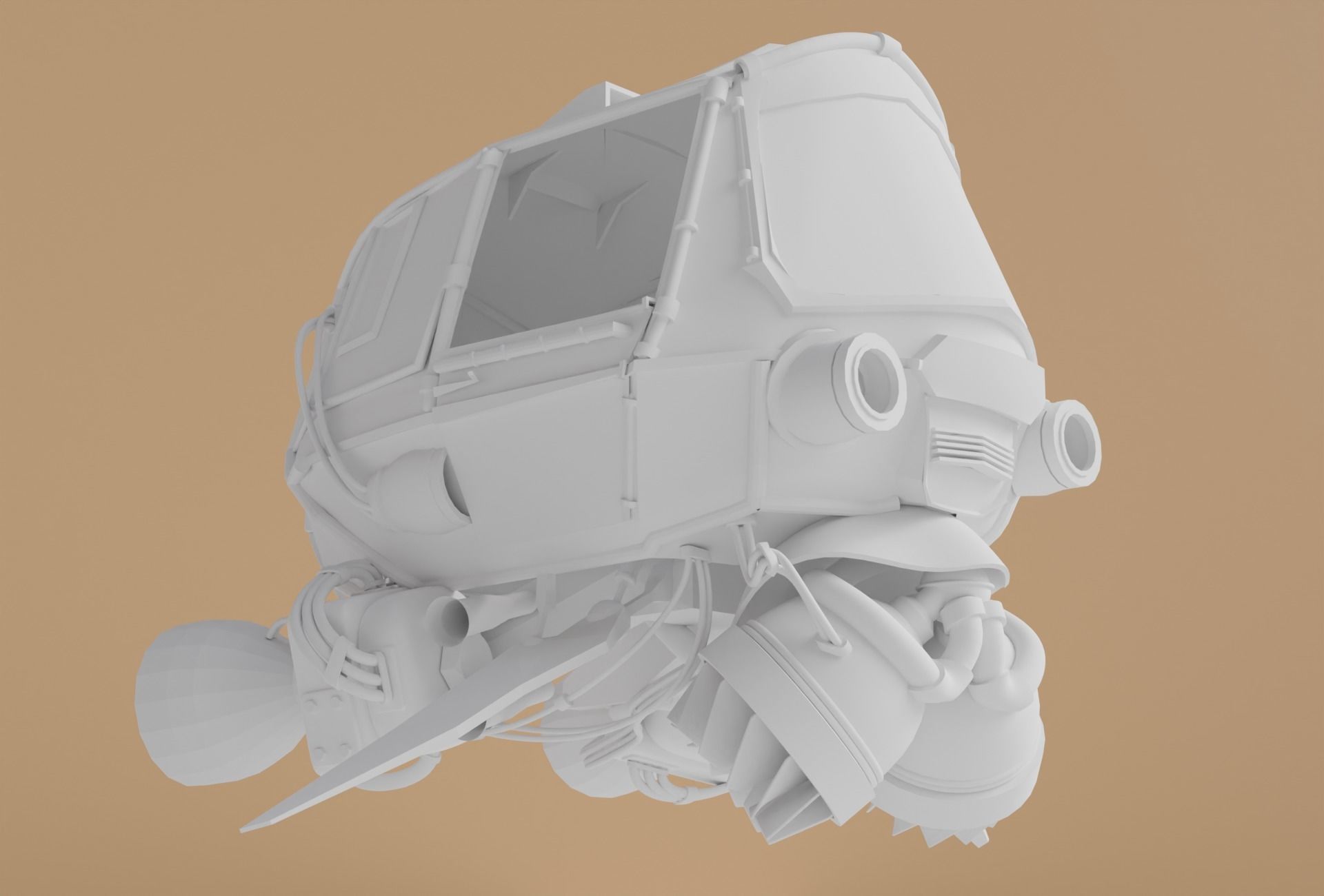 AUTO RICKSHAW Bajaj Tuk-tuk Cyberpunk Taxi 3D model animated rigged ...
