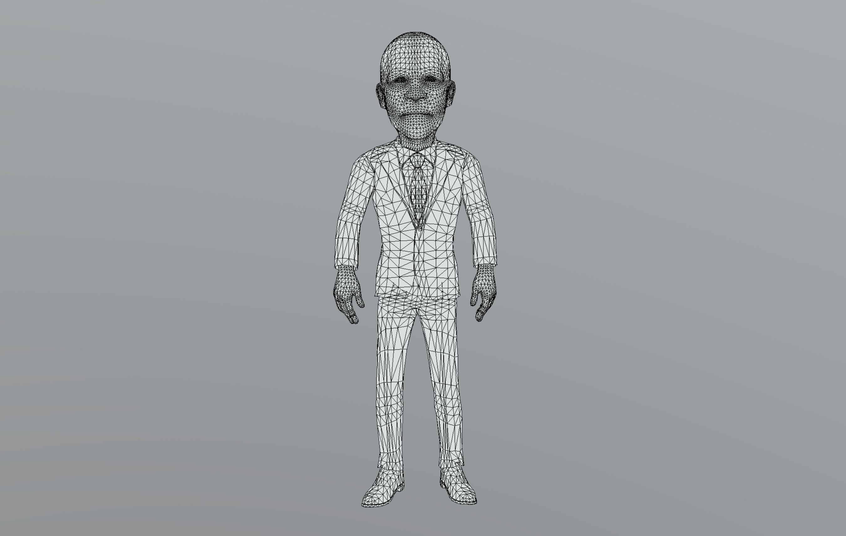 3D model Black Man VR / AR / low-poly rigged animated | CGTrader