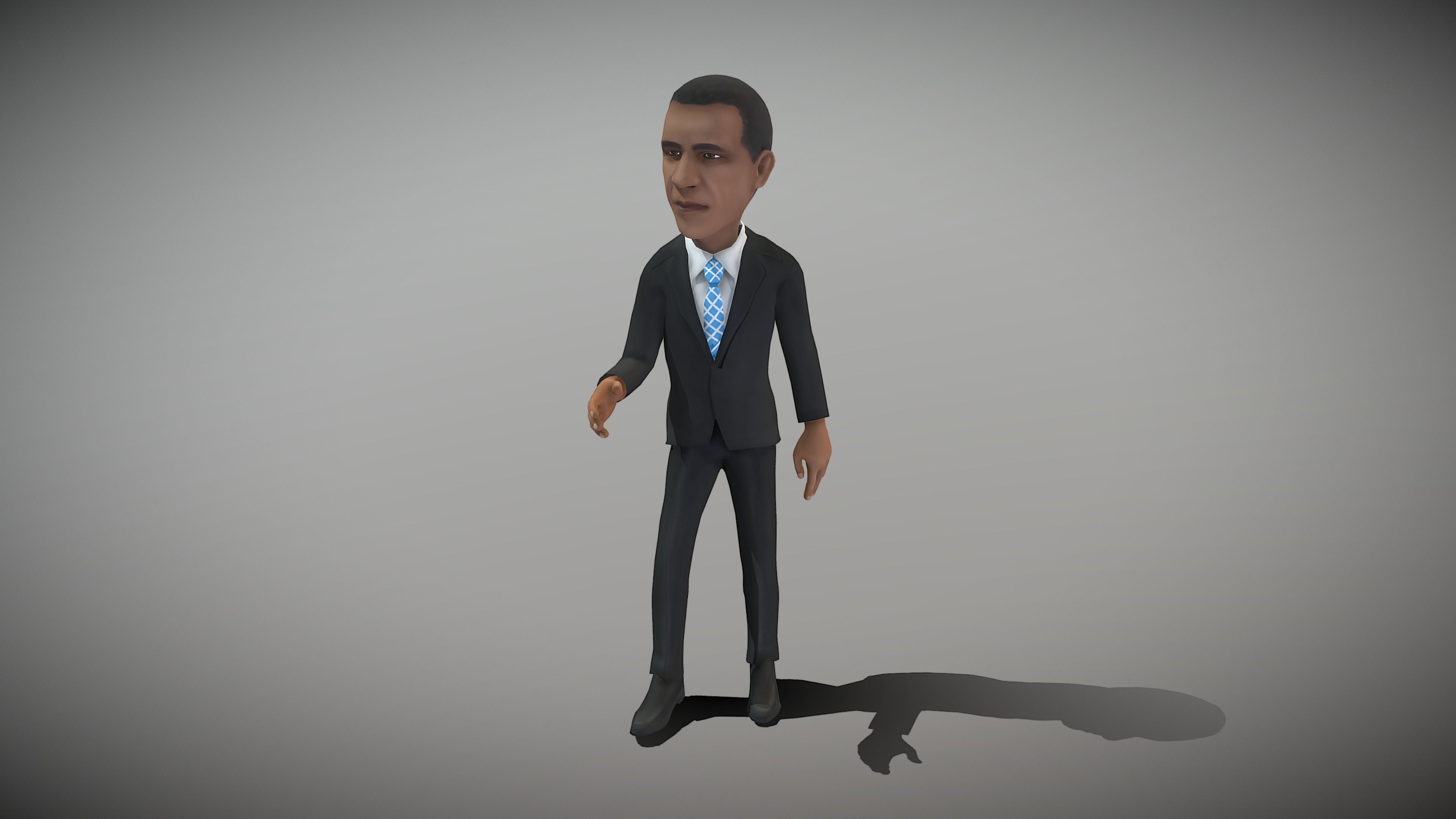 3D model Black Man VR / AR / low-poly rigged animated | CGTrader