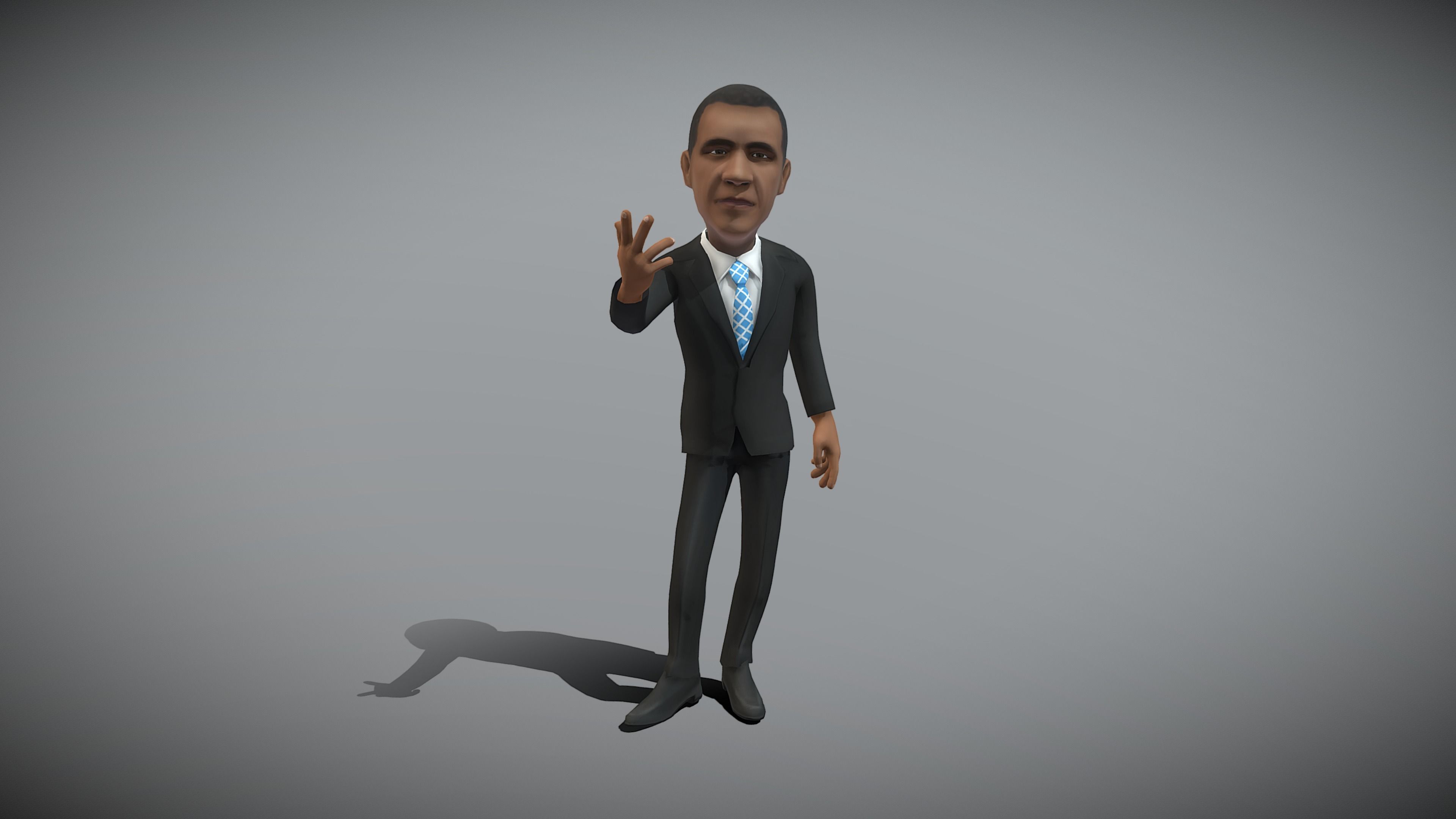 3D model Black Man VR / AR / low-poly rigged animated | CGTrader