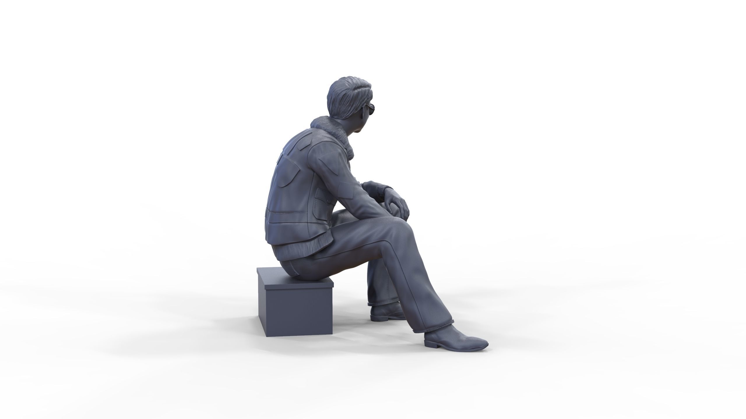 Tom Cruise Top Gun 3D model 3D printable | CGTrader