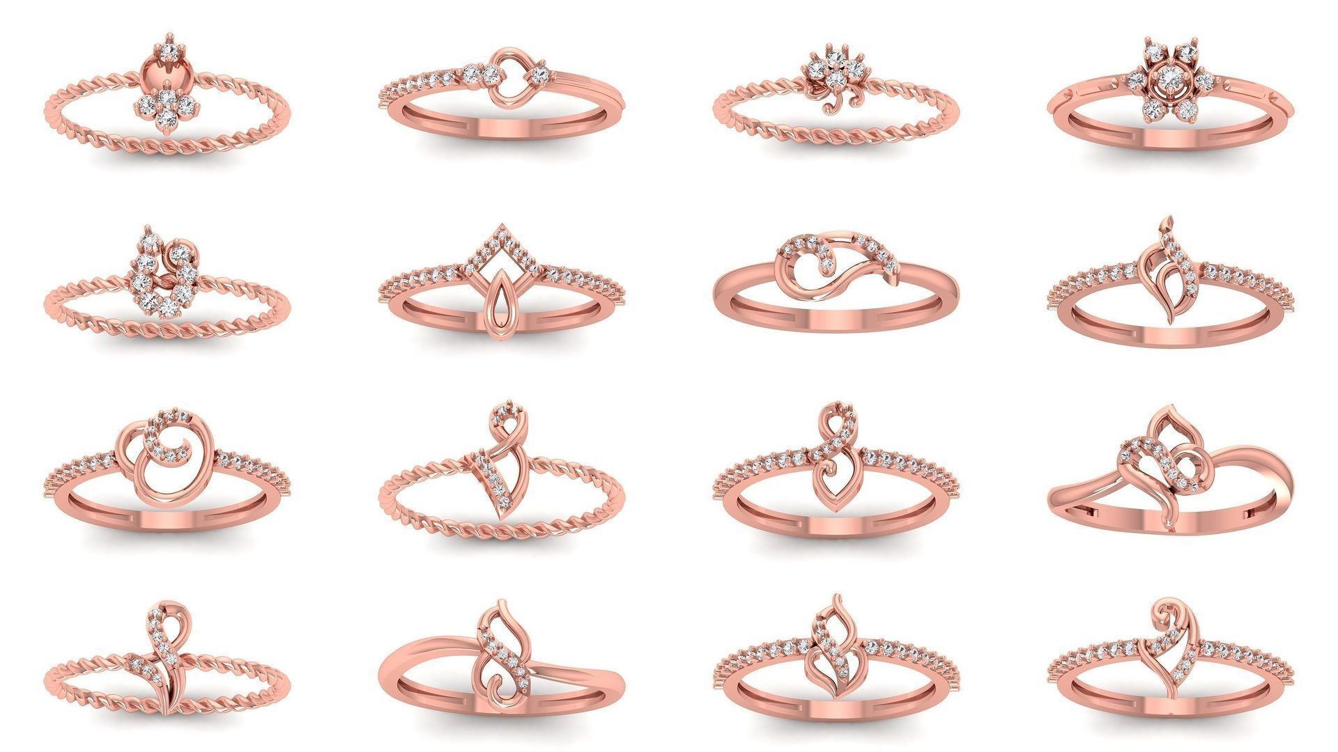 50 Solitaire Women Engagement Rings Collection | CGTrader