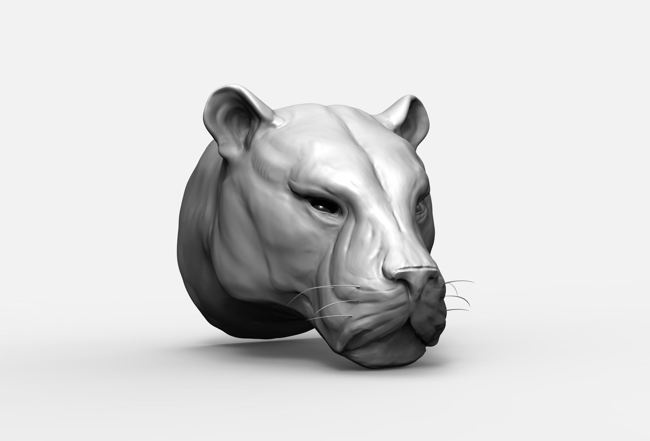 panther head 3D model 3D printable | CGTrader