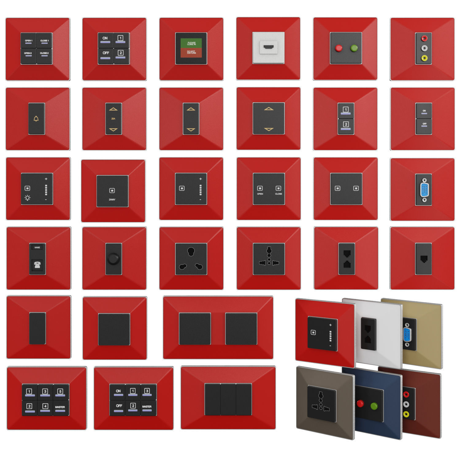 GM switches 3D model | CGTrader