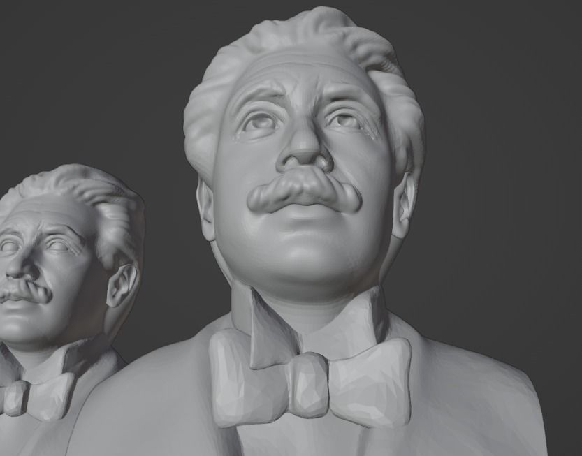 Albert Einstein 3D model 3D printable | CGTrader