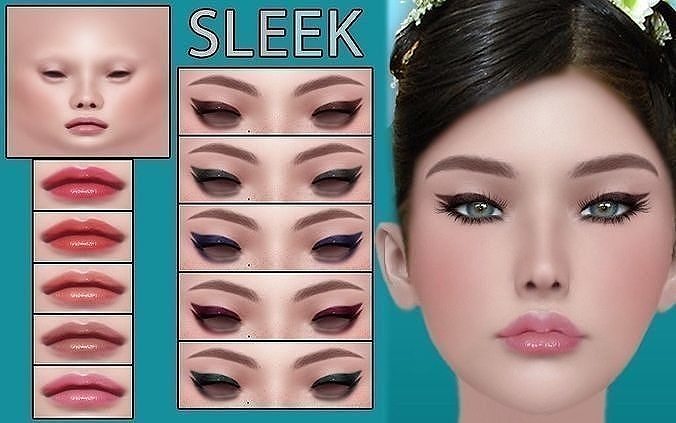 Female Face Uv Texture