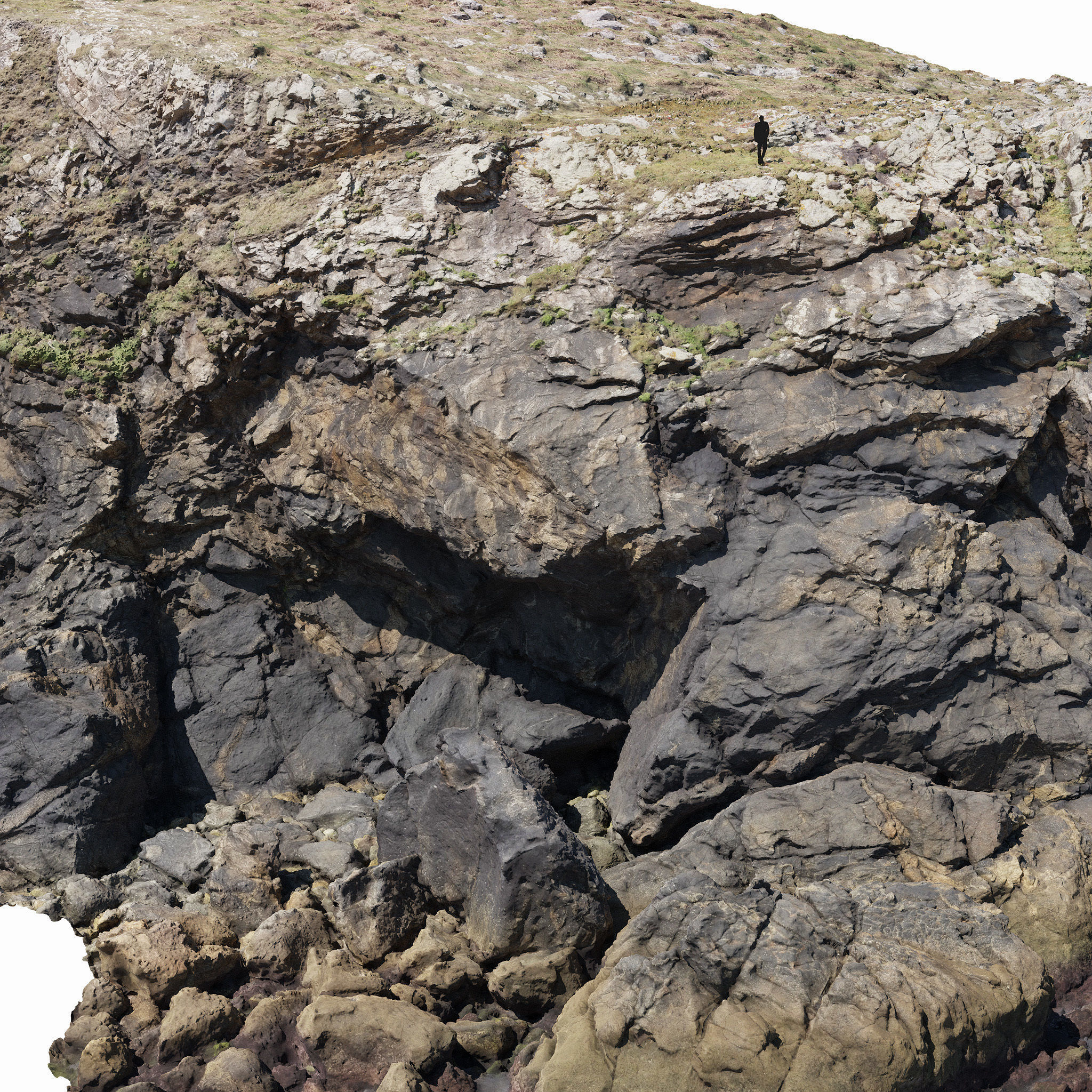 3D model Large Coast Line Cliff PBR Scan 04 VR / AR / low-poly | CGTrader