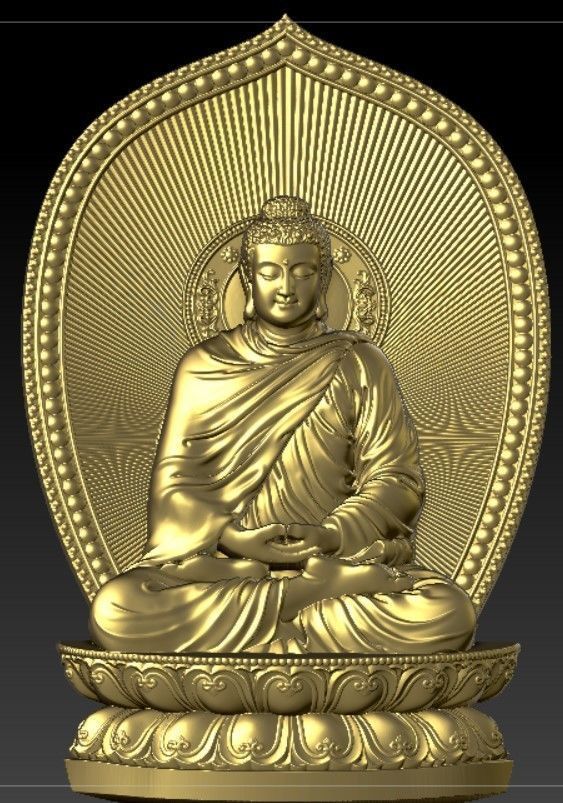 3D sculpted Buddha 3D model | CGTrader