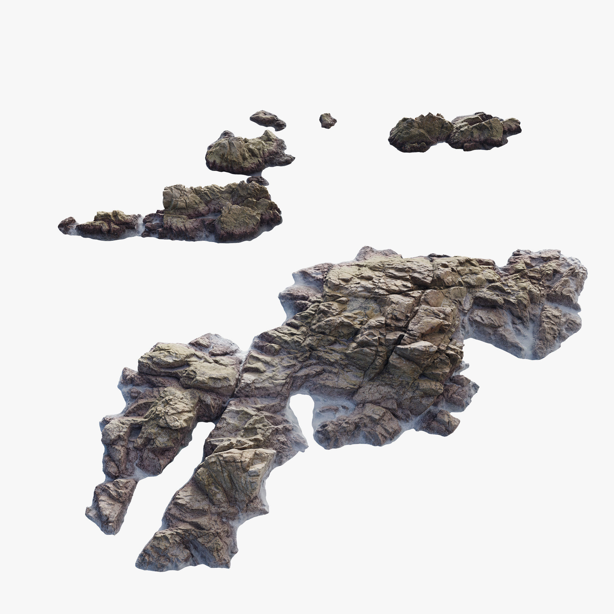 3D model Sea Shore Rocks VR / AR / low-poly | CGTrader