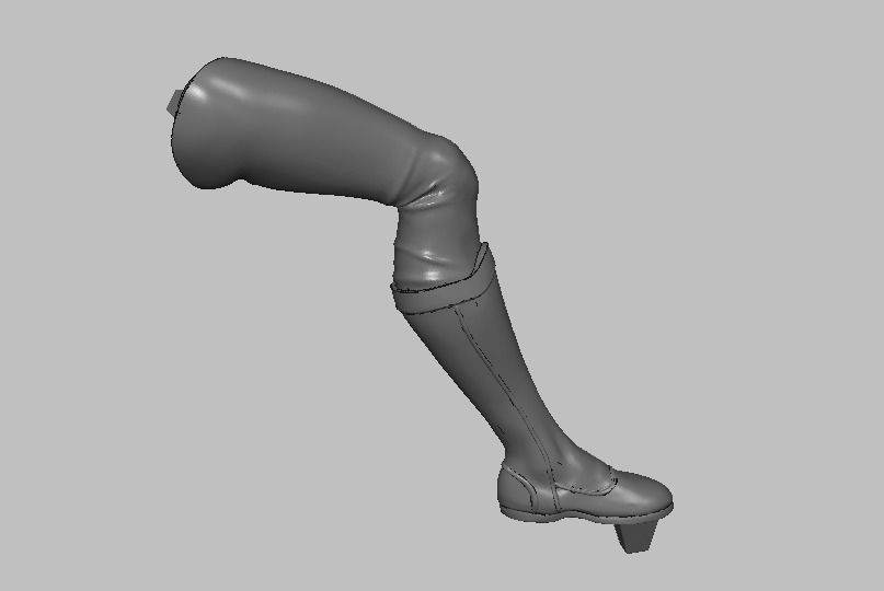 R leg 3D model 3D printable | CGTrader