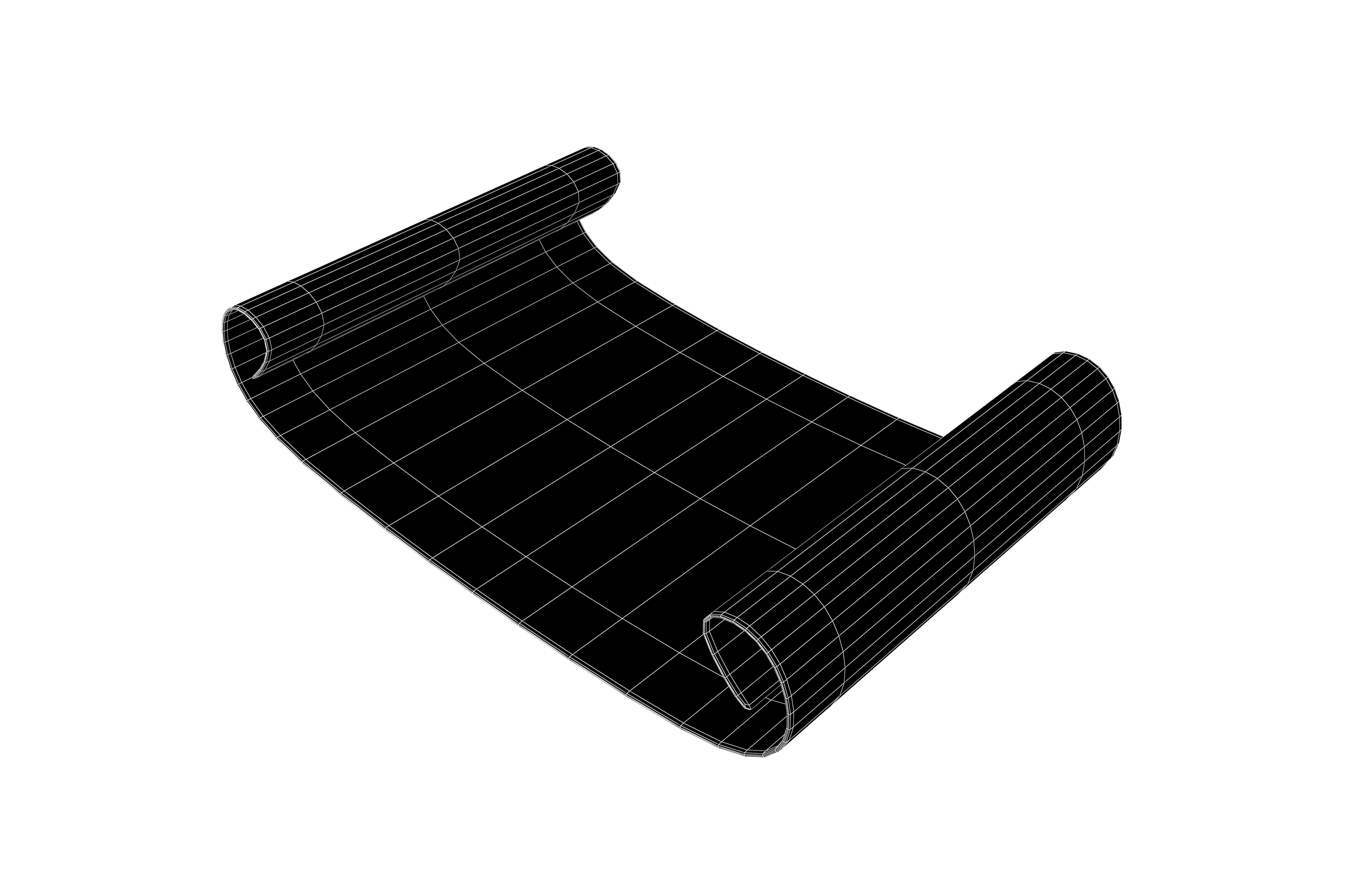 3D model Scroll Paper v1 014 VR / AR / low-poly | CGTrader