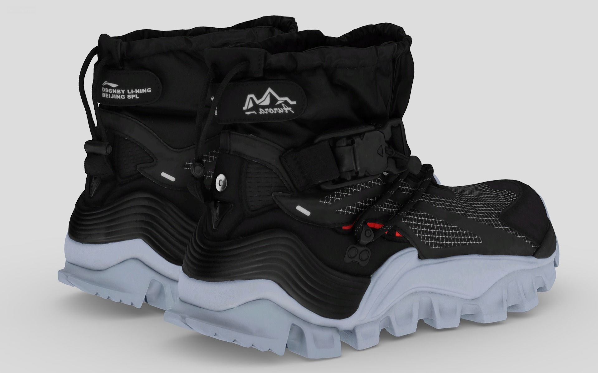 Cyberpunk fashion sneaker 13 Urban Techwear scifi future shoes 3D model ...