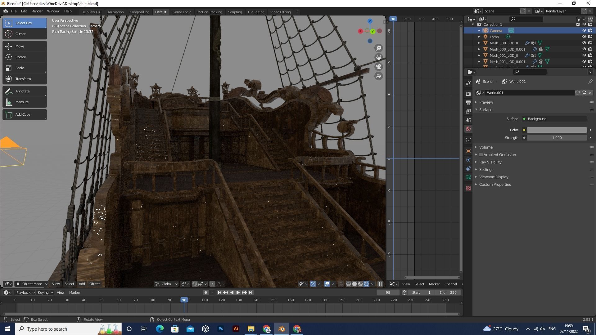 3D model Realistic pirate ship VR / AR / low-poly | CGTrader
