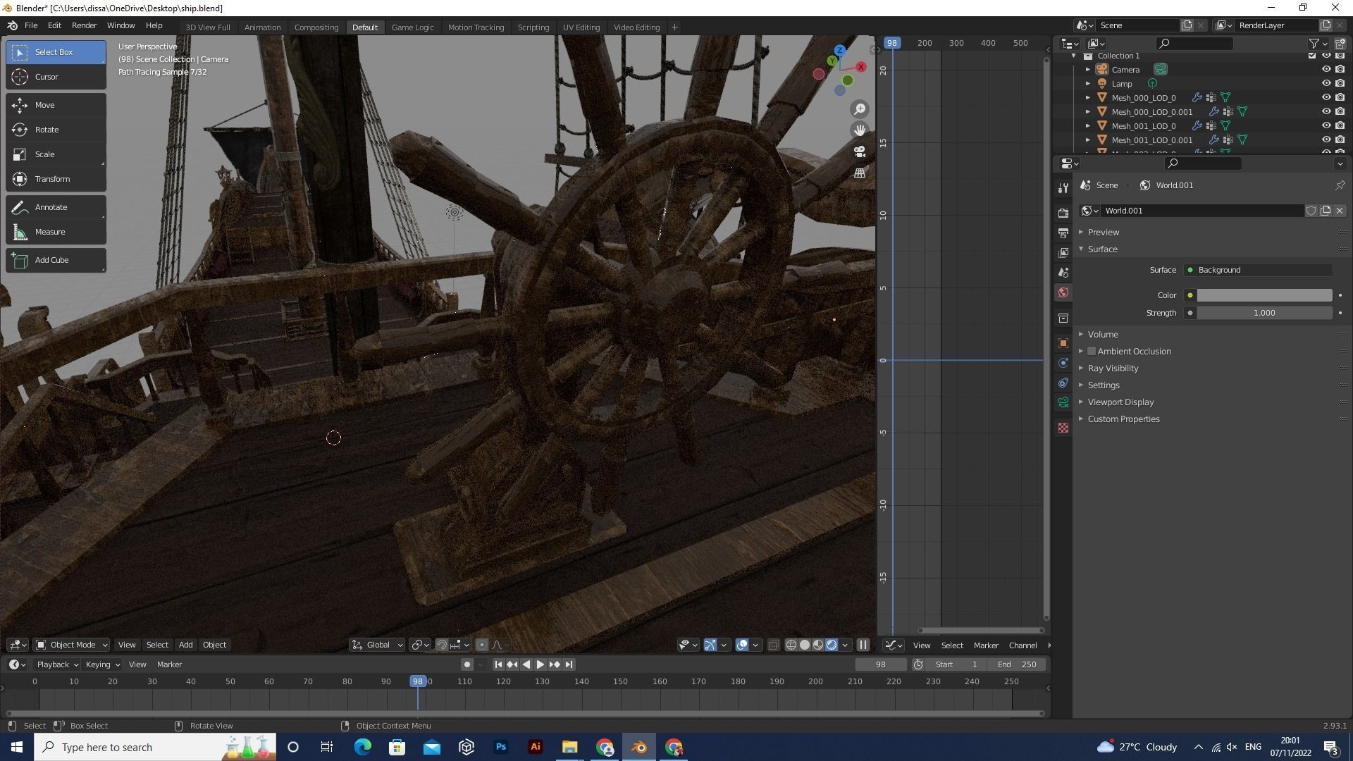 3D model Realistic pirate ship VR / AR / low-poly | CGTrader