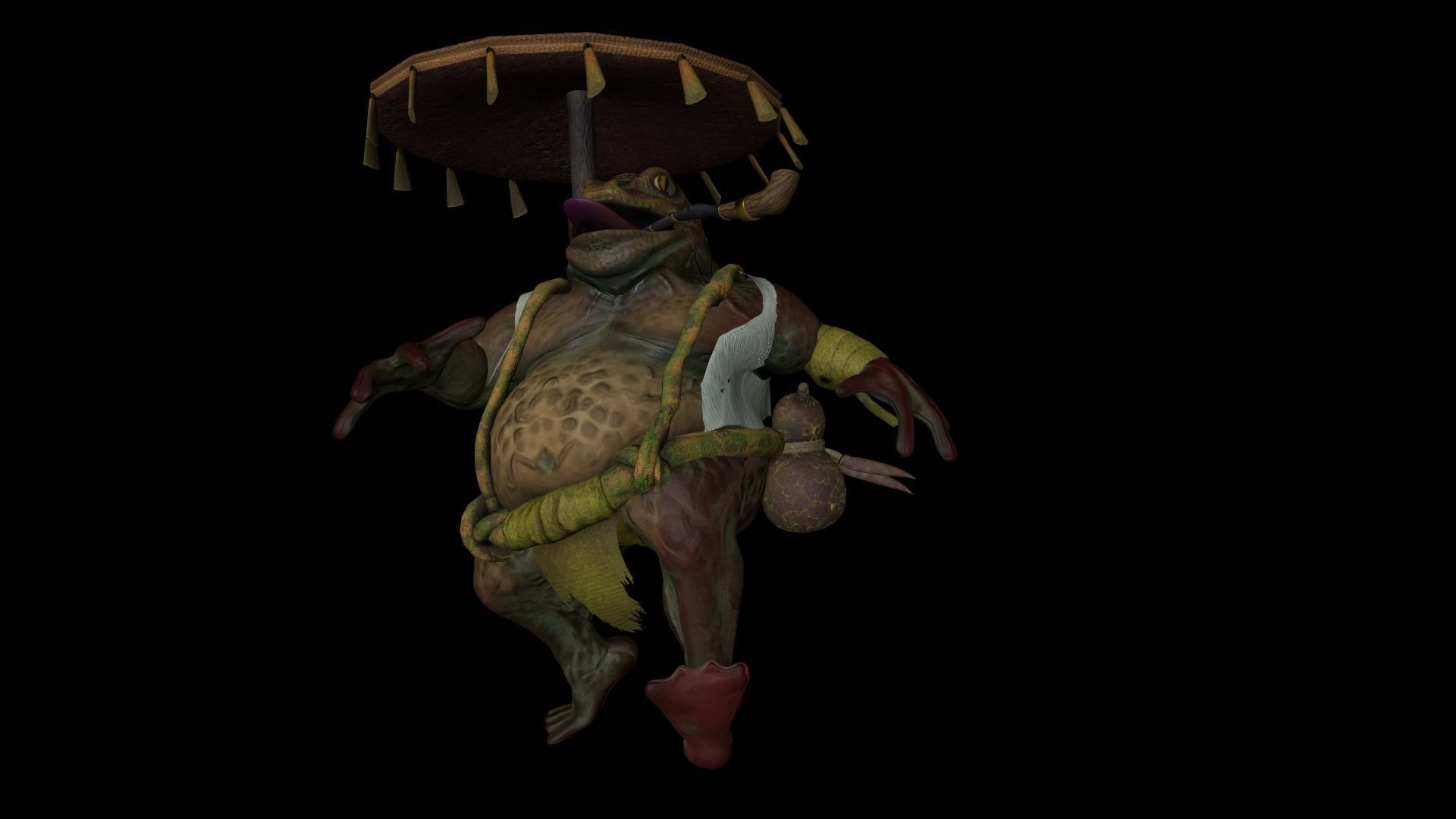 3D model Wandering Toad-Merchant VR / AR / low-poly | CGTrader