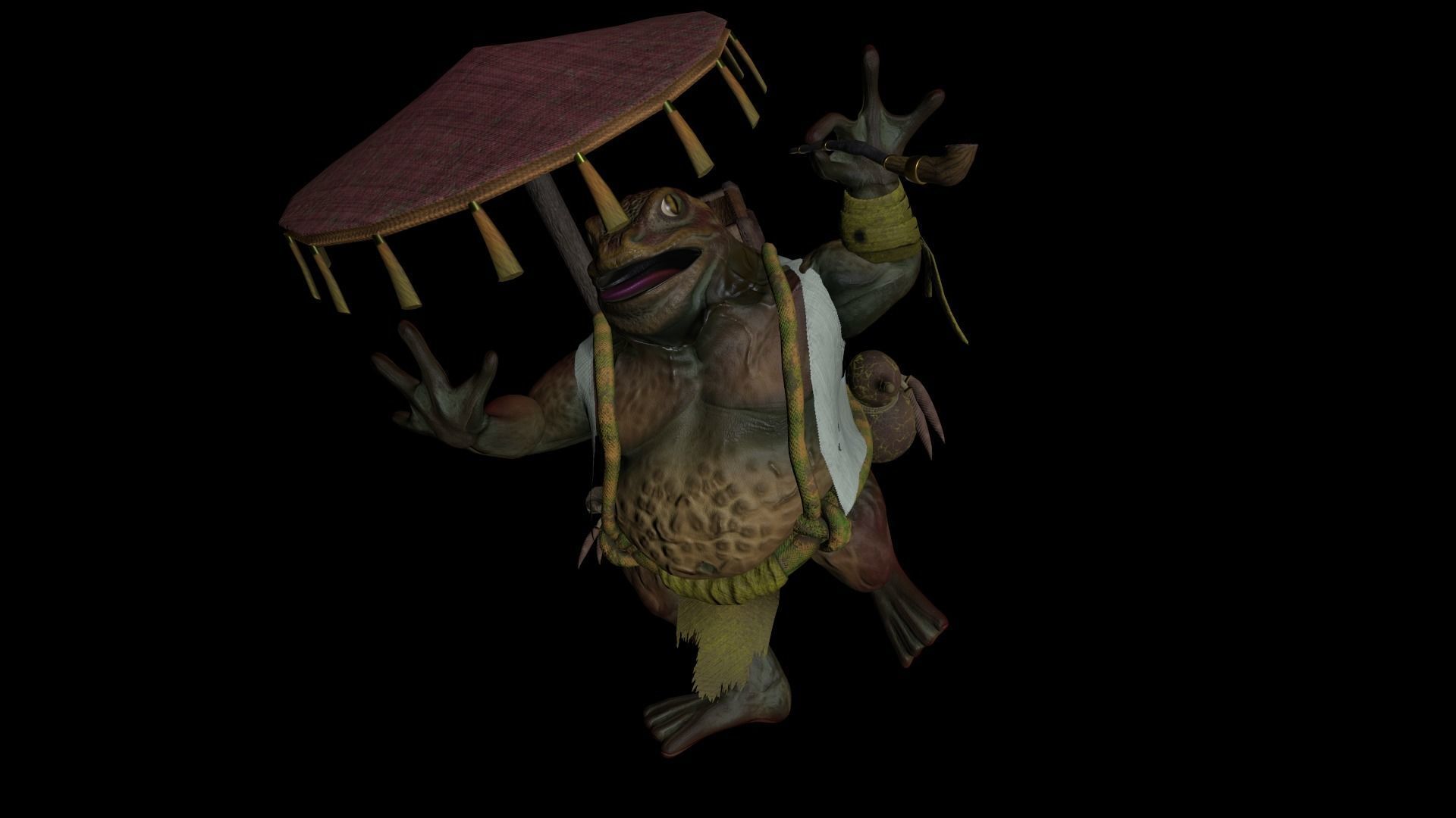 3D model Wandering Toad-Merchant VR / AR / low-poly | CGTrader