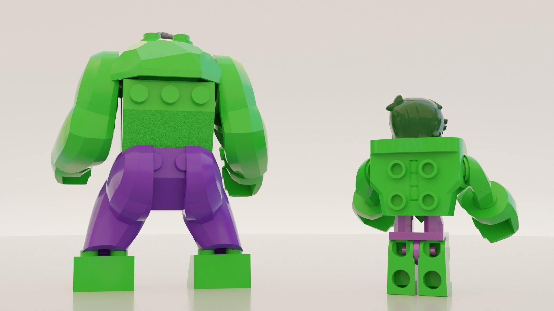 Lego Hulk mini pack 3D model | CGTrader