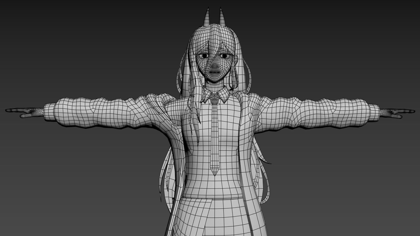 Power Chainsaw Man Avatar 3D model rigged | CGTrader