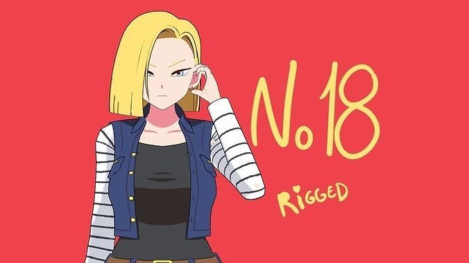 3D model Android 18 VR / AR / low-poly | CGTrader