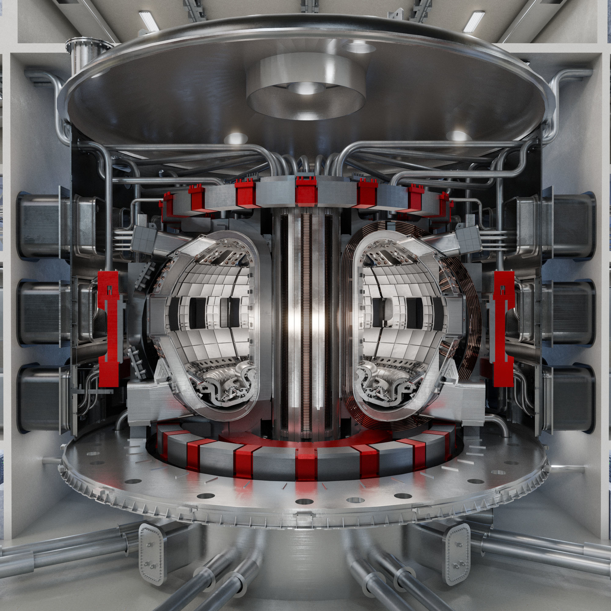 ITER thermonuclear reactor 3D model animated | CGTrader