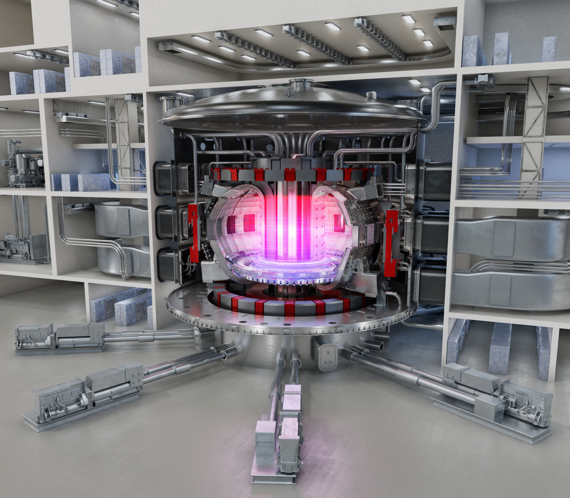ITER thermonuclear reactor 3D model animated | CGTrader