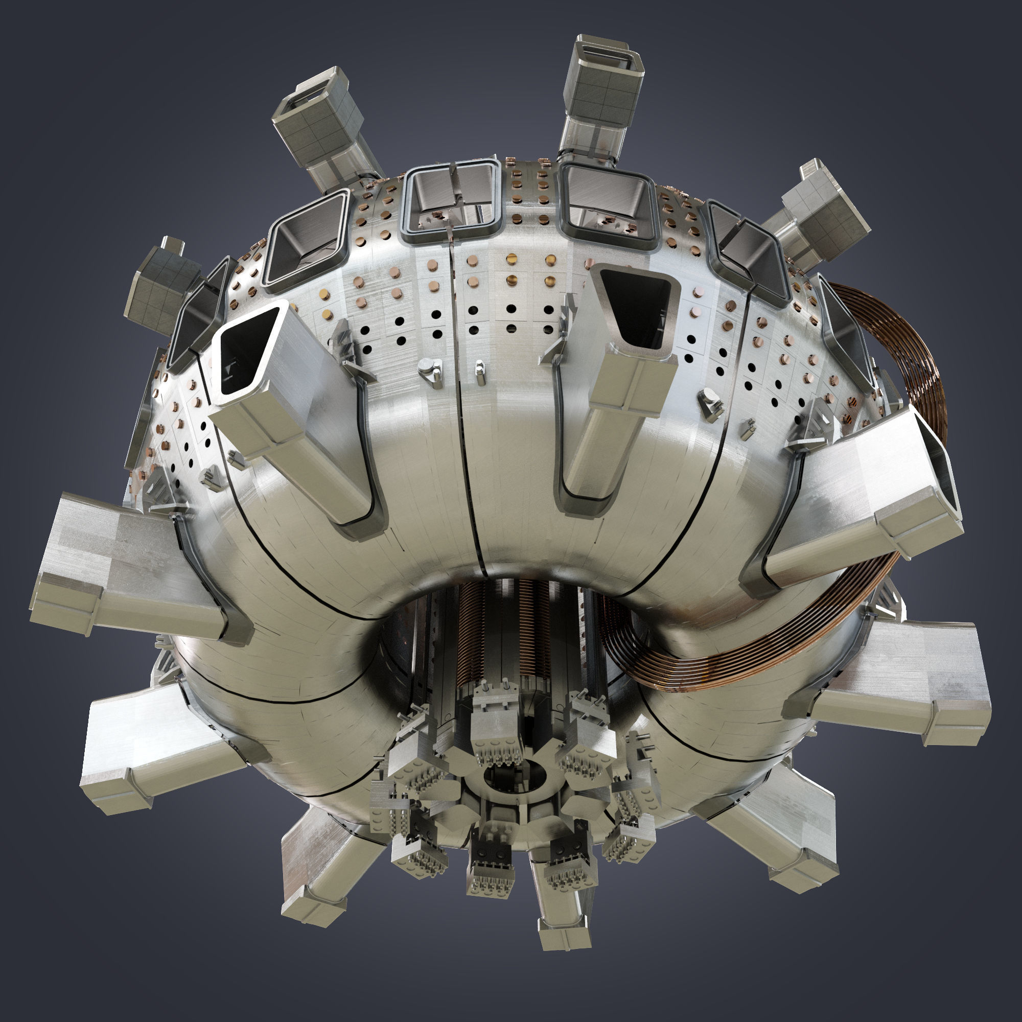 ITER thermonuclear reactor 3D model animated | CGTrader