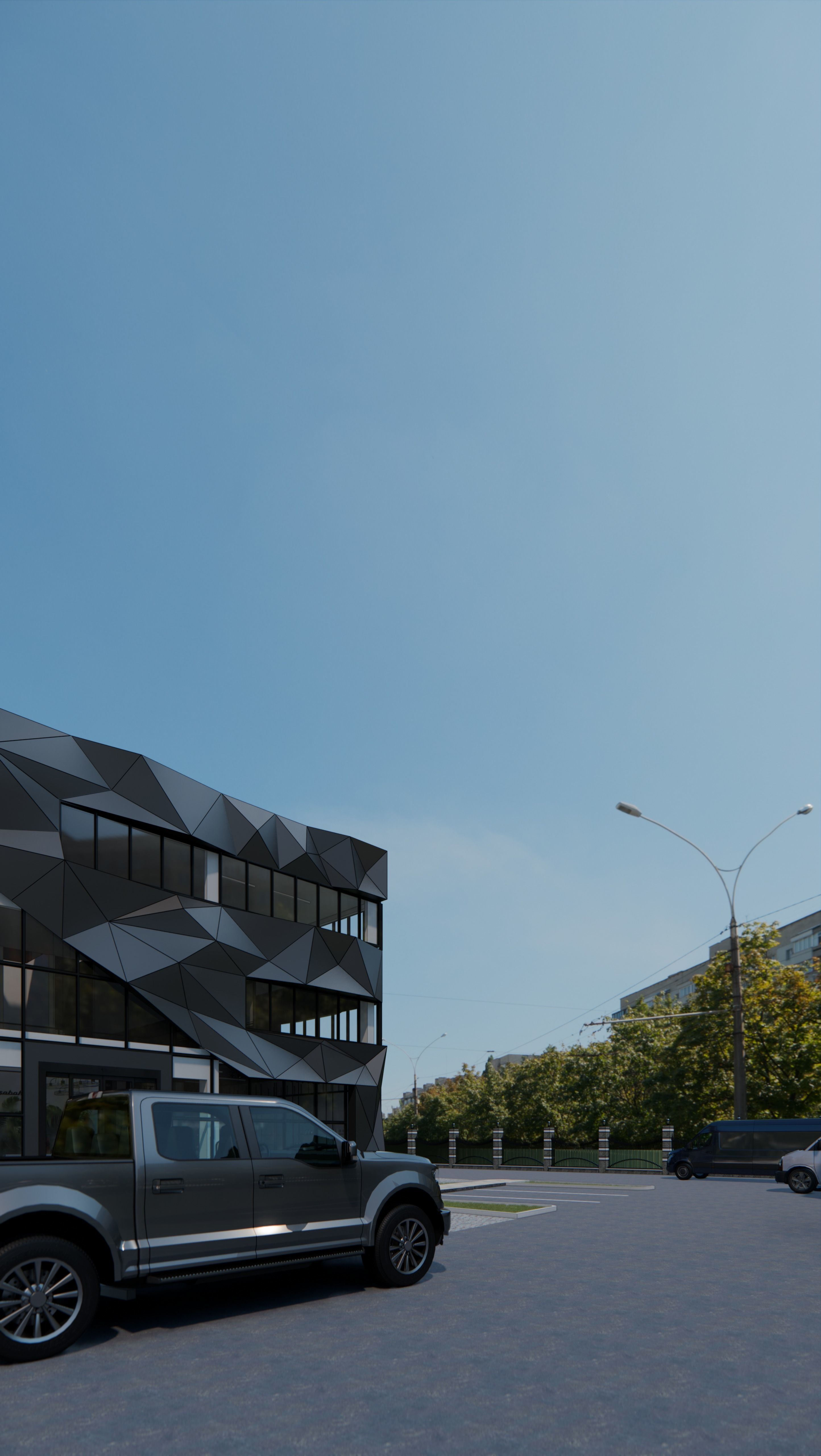 3D model enscape render scene with sketchup model VR / AR / low-poly ...