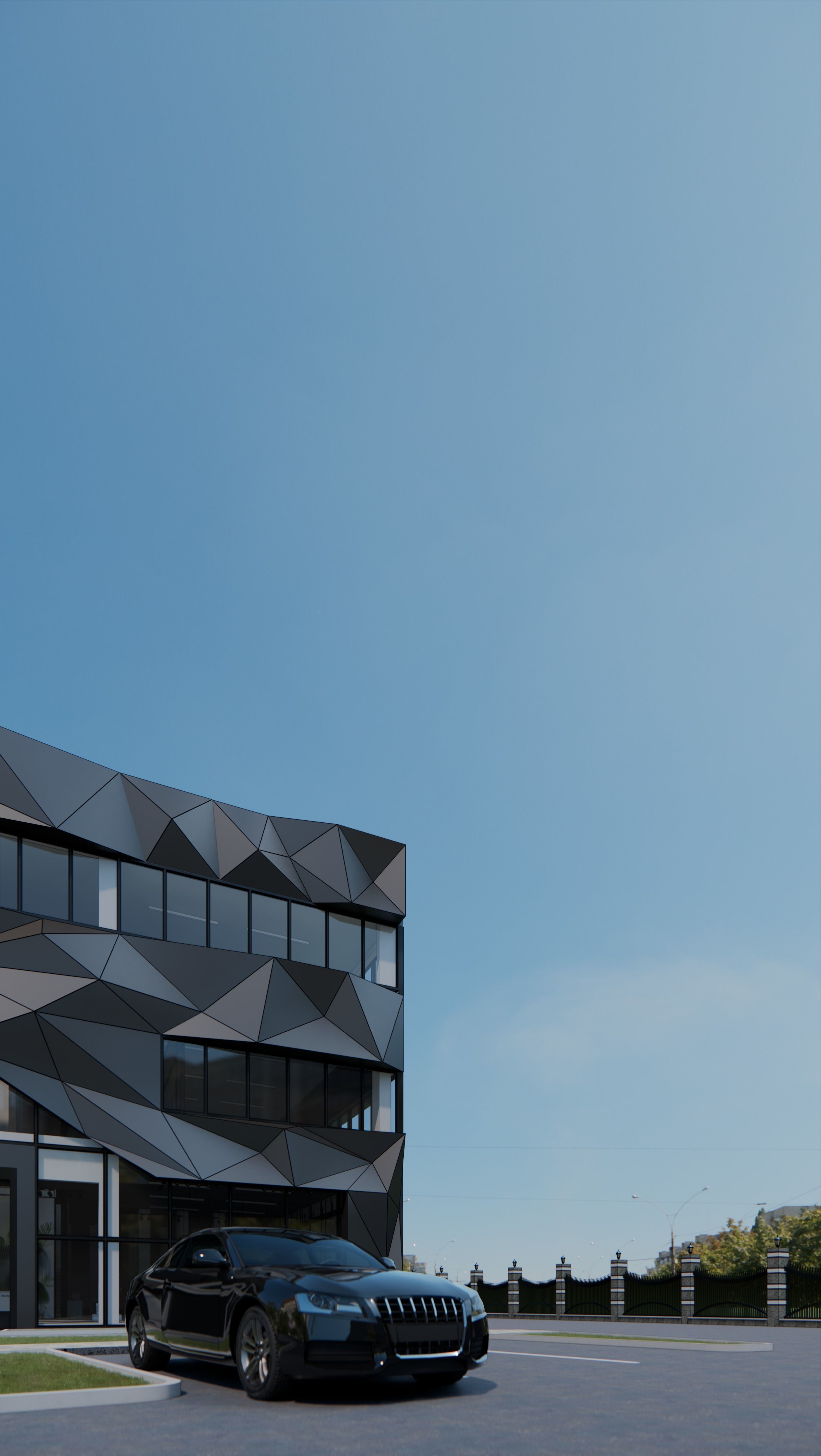 3D model enscape render scene with sketchup model VR / AR / low-poly ...