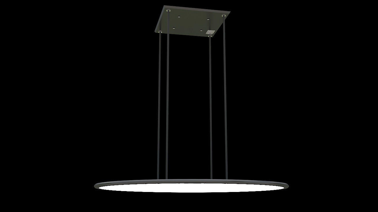 Round led hanging panel 3D model | CGTrader
