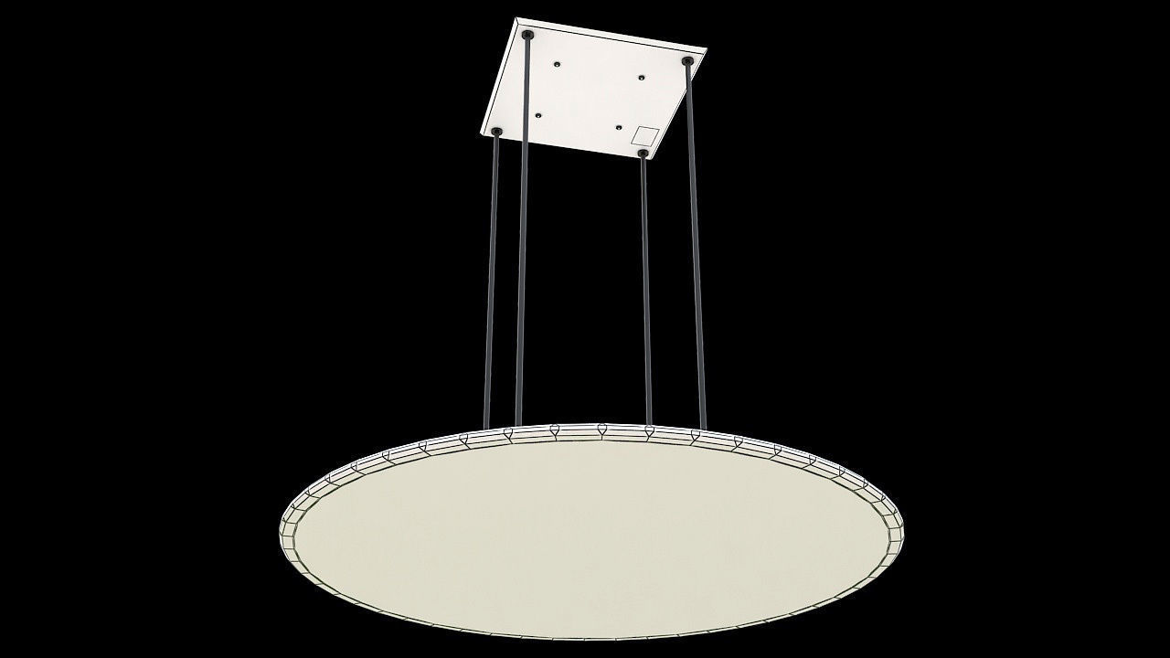 Round led hanging panel 3D model | CGTrader