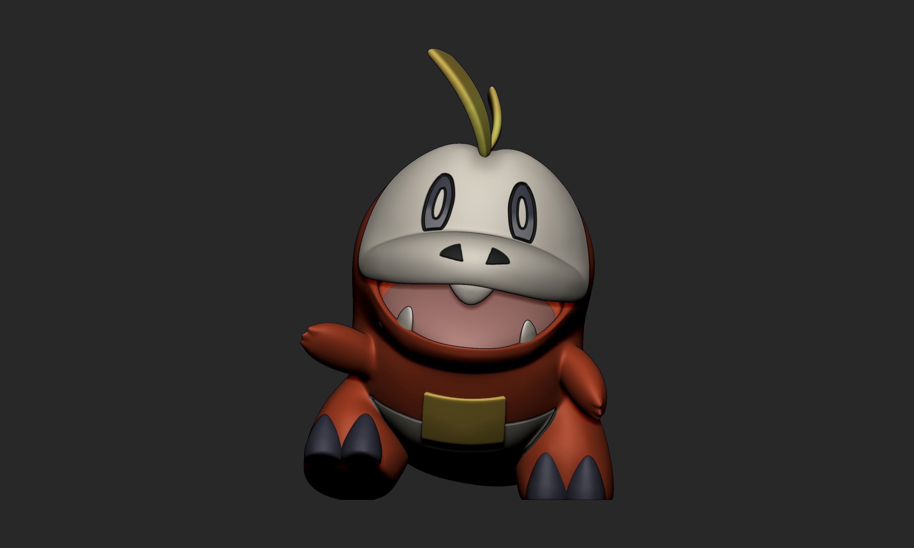 Pokemon - Fuecoco with 2 poses 3D model 3D printable | CGTrader