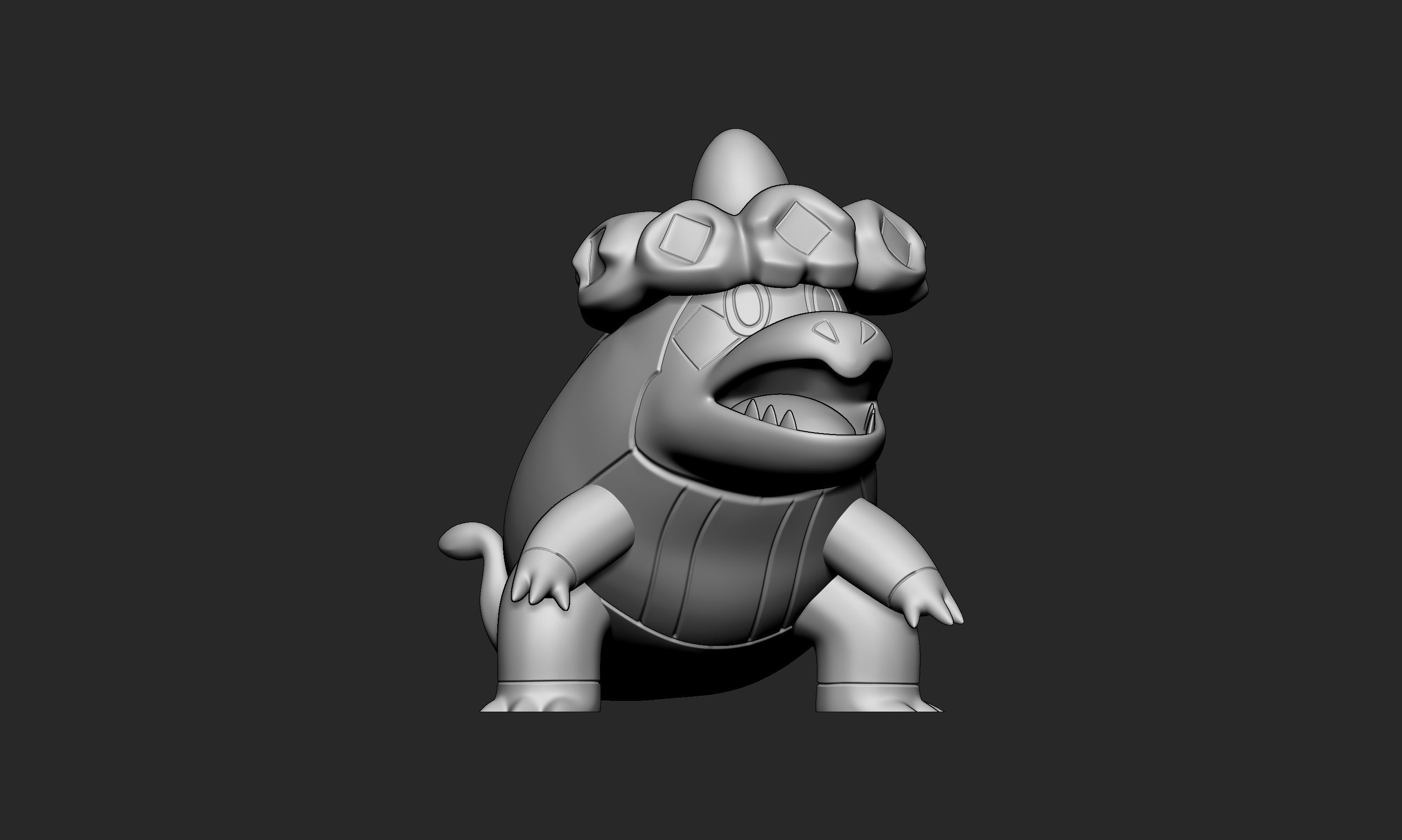 Pokemon - Crocalor with 2 poses 3D model 3D printable | CGTrader