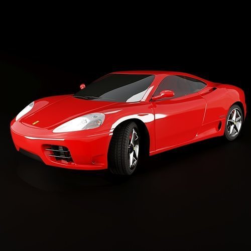 3D model Ferrari sports car VR / AR / low-poly | CGTrader