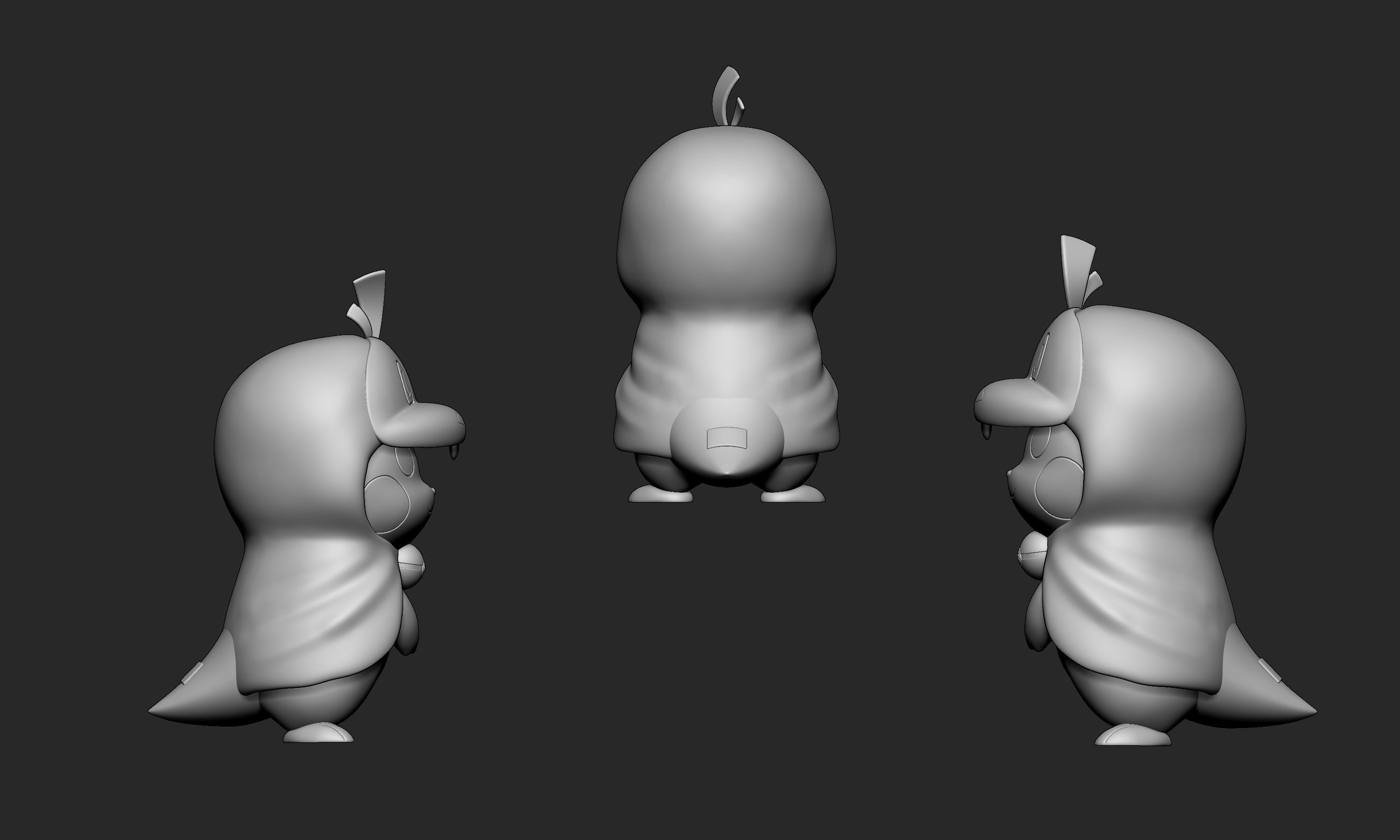 Pokemon - Pikachu Cosplay Fuecoco free 3D model 3D printable | CGTrader