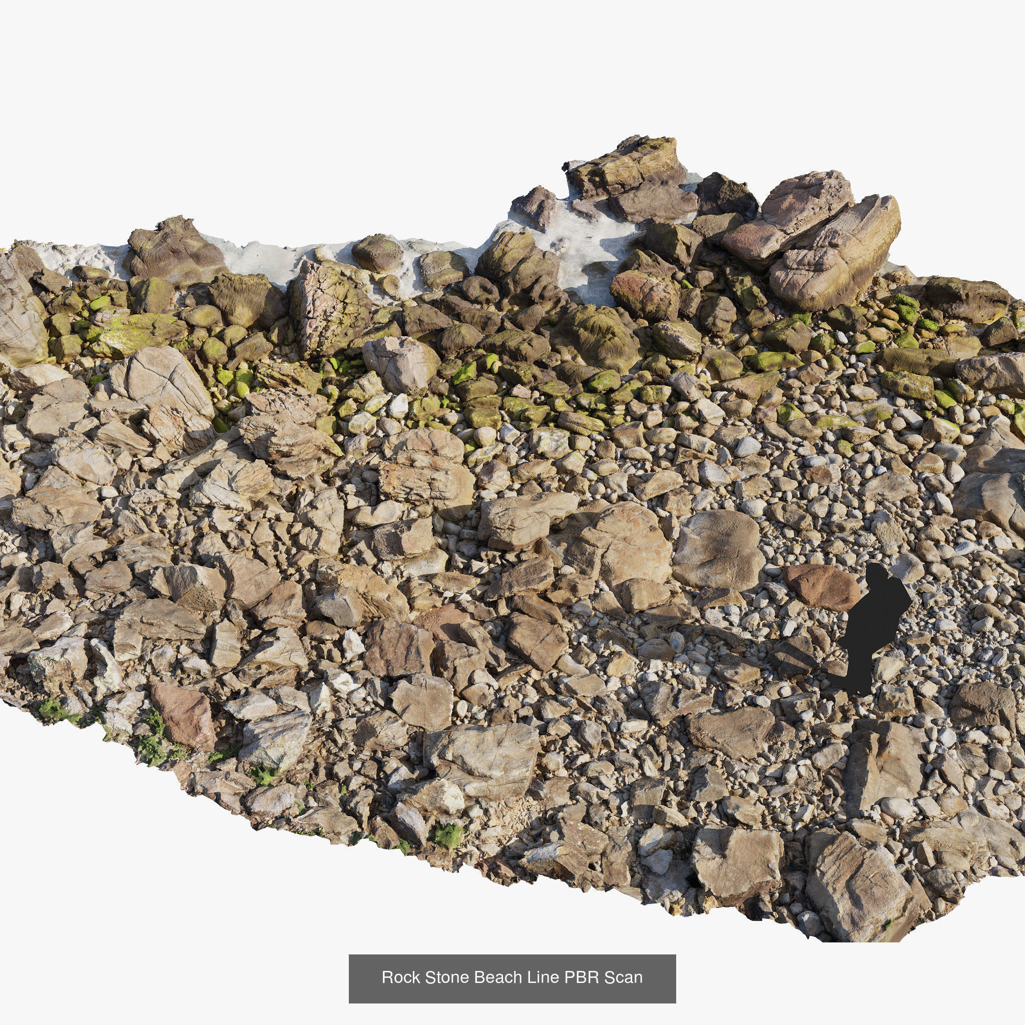 3D Model Collection Atlantic Ocean Cliff Coast Line Scan PBR VR / AR ...