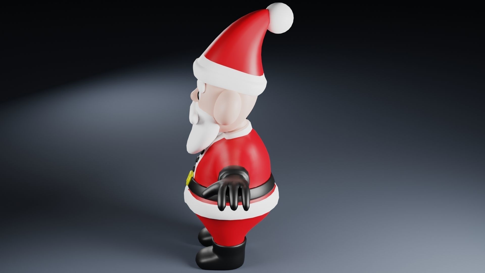 3D model Santa Claus Toon Style Character VR / AR / low-poly | CGTrader