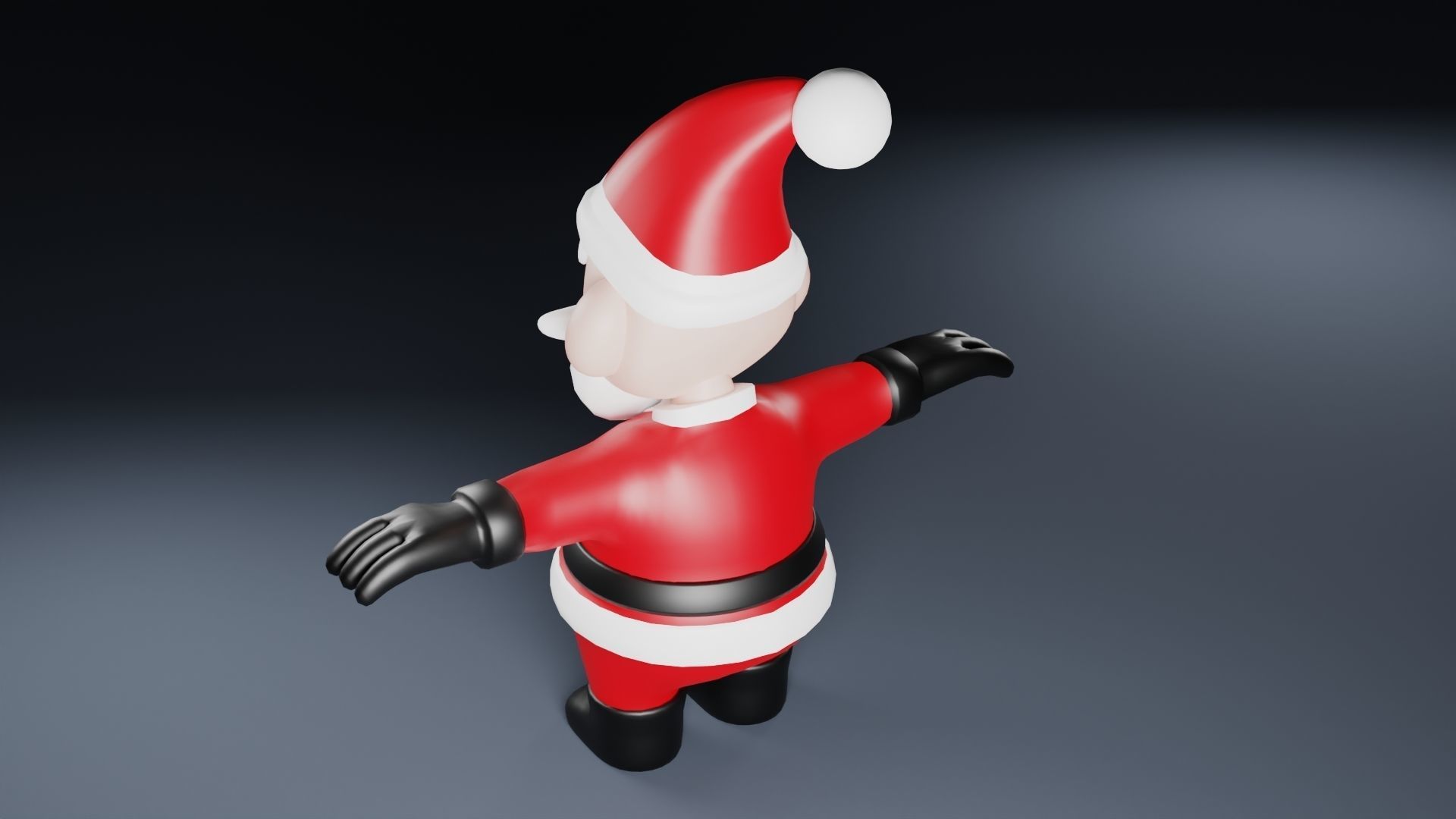 3D model Santa Claus Toon Style Character VR / AR / low-poly | CGTrader
