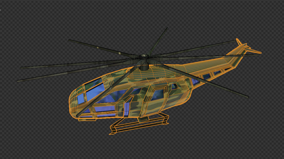 HELICOPTER plain 3D model animated | CGTrader