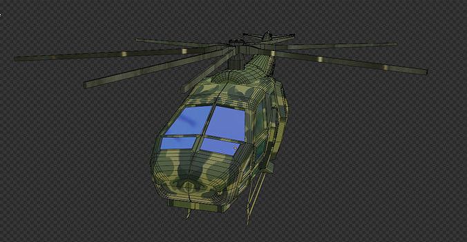 HELICOPTER plain 3D model animated | CGTrader